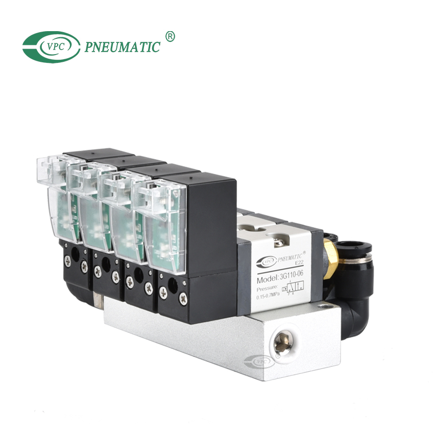 3G Series 3 Way Solenoid Valve Manifold - Buy pneumatic valve manifold ...