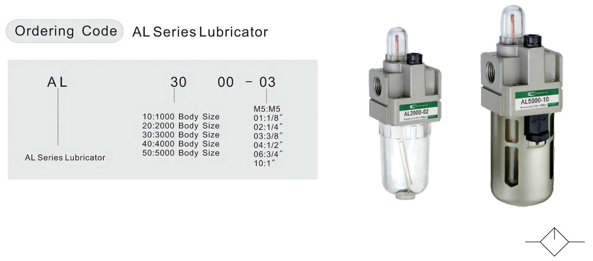 AL Series Air Lubricator - Buy pneumatic lubricator, air filter ...
