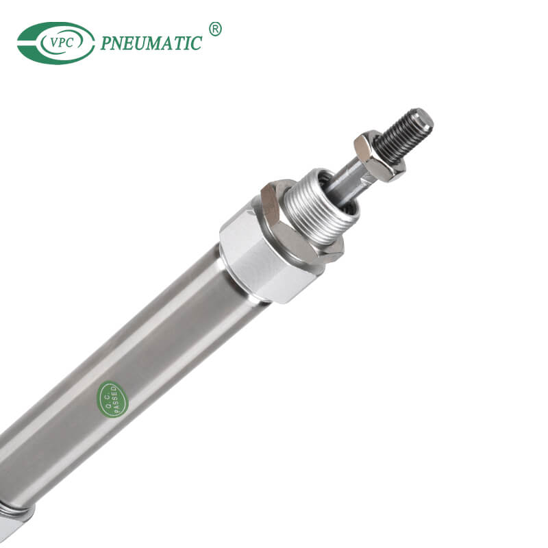 MIC Series Stainless Steel Mini Cylinder, Double Acting with Cushion ...