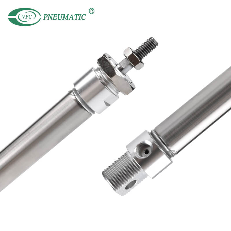 MAC Series Stainless Steel Mini Cylinder, Double Acting with Cushion ...